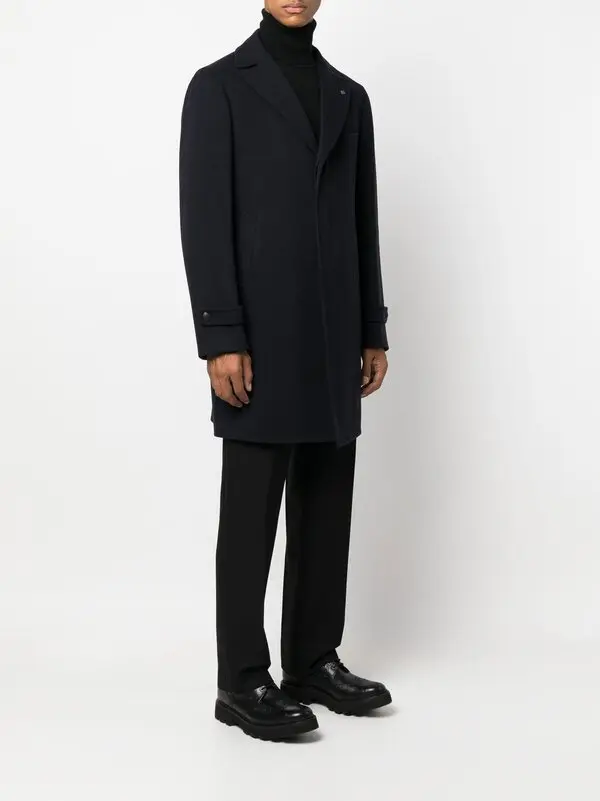 Tagliatore Single-breasted Tailored Coat - Blue