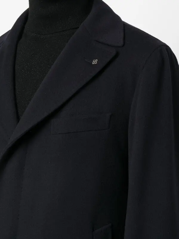 Tagliatore Single-breasted Tailored Coat - Blue