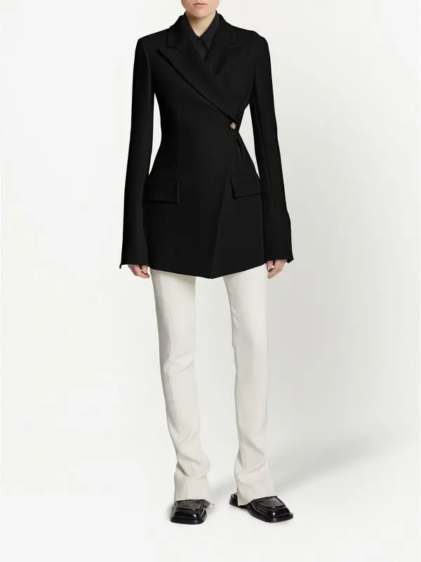 Proenza Schouler Double-breasted Peak-lapel Blazer