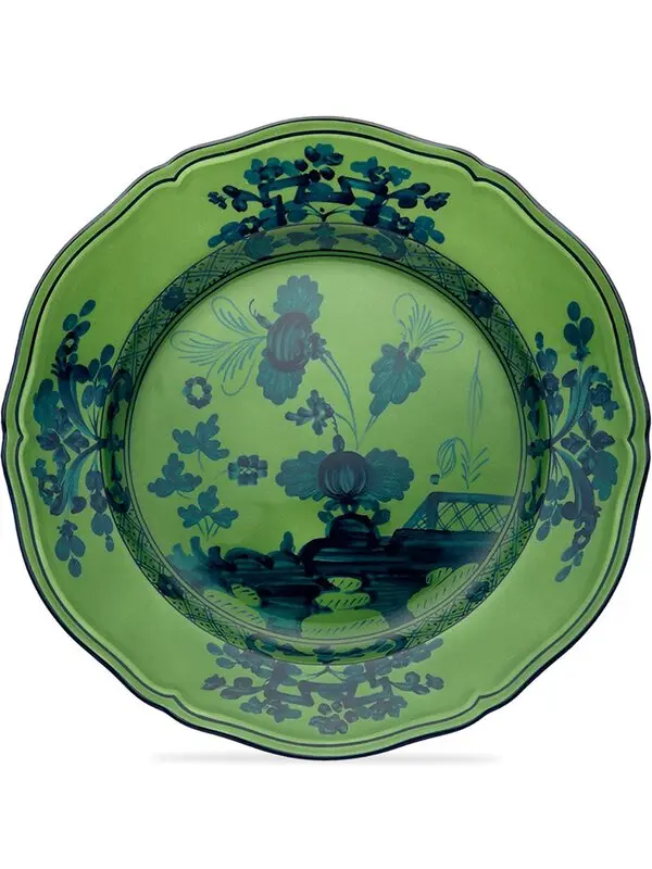GINORI 1735 Oriente Italiano Porcelain Charger Plate - Green