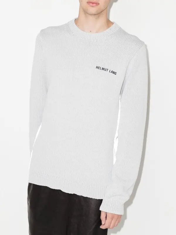 Helmut Lang Ribbed-knit Panelled Jumper