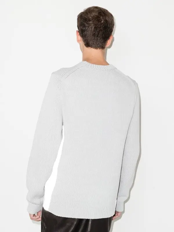 Helmut Lang Ribbed-knit Panelled Jumper