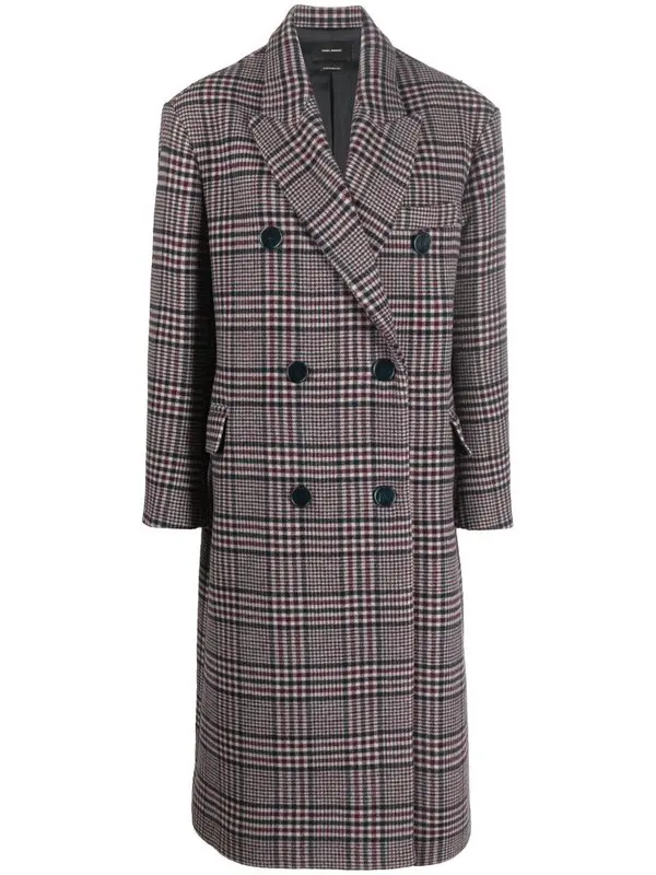 Isabel Marant Étoile Checked Wool Coat