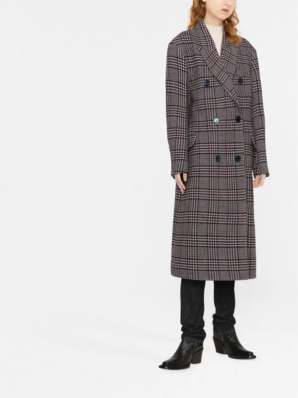Isabel Marant Étoile Checked Wool Coat