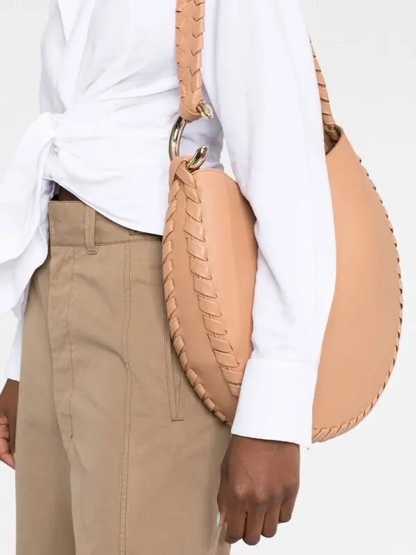 Chloé Moon Leather Shoulder Bag - Neutrals