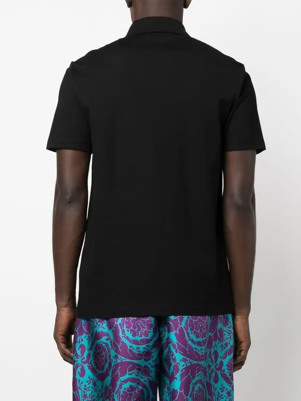 Versace Medusa-embroidered Polo Shirt