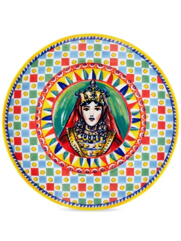Dolce & Gabbana Porcelain Dessert Plates - Blue