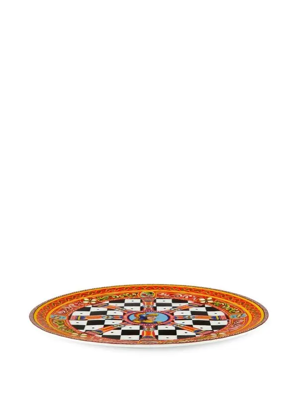 Dolce & Gabbana Knight-print Charger Plate