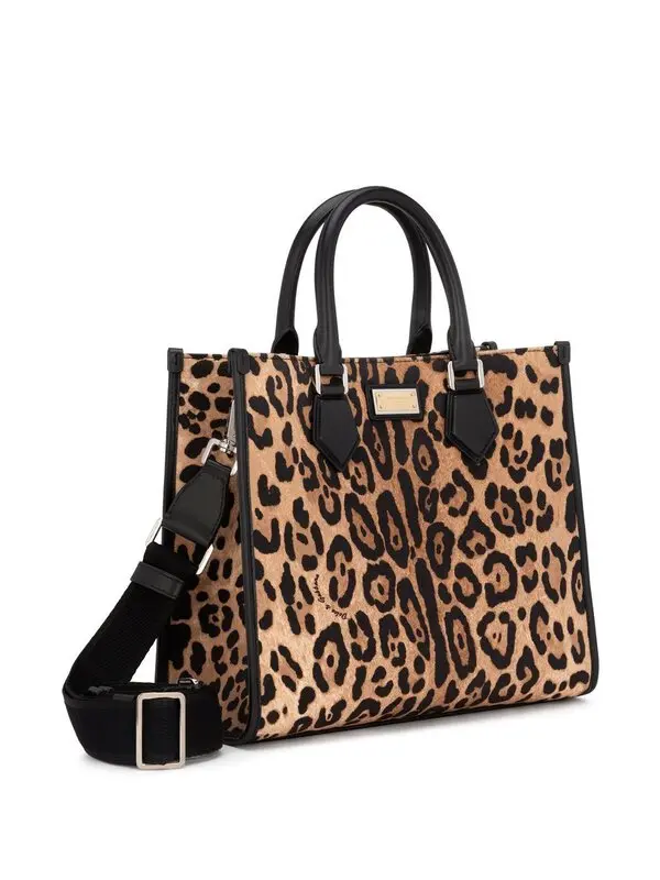 Dolce & Gabbana Leopard Print Tote Bag