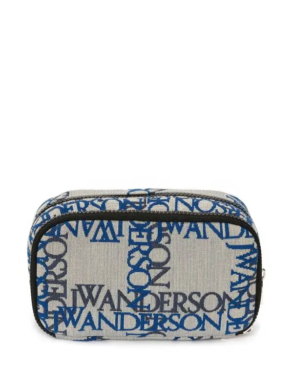 JW Anderson Logo-jacquard Canvas Zipped Pouch