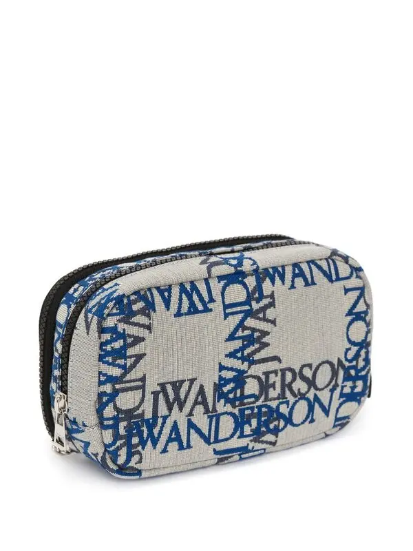 JW Anderson Logo-jacquard Canvas Zipped Pouch