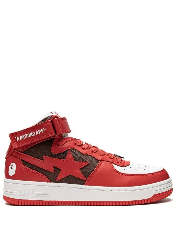 A BATHING APE® Bape Sta Mi #2 M2 Sneakers - Red