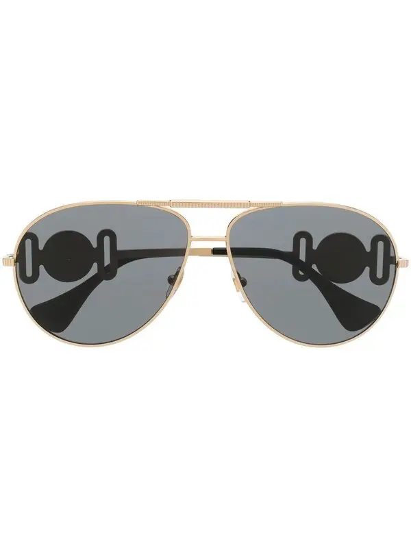 Versace Medusa-hardware Sunglasses - Yellow