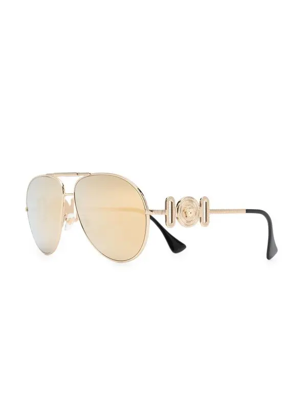 Versace Medusa Biggie Aviator Sunglasses