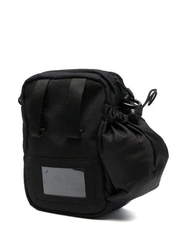 DIESEL® Calf Leather Logo Patch Shoulder Bag