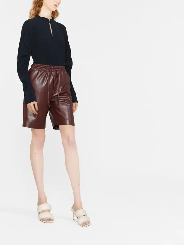FERRAGAMO Keyhole-neck Longsleeve Blouse
