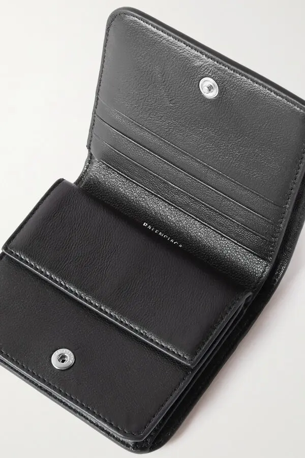 Balenciaga Printed Croc-effect Leather Cardholder