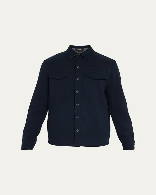 Vince Solid 4-pocket Shirt Jacket - Coastalmed H