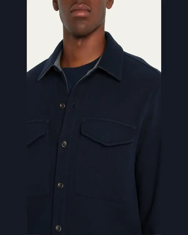 Vince Solid 4-pocket Shirt Jacket - Coastalmed H