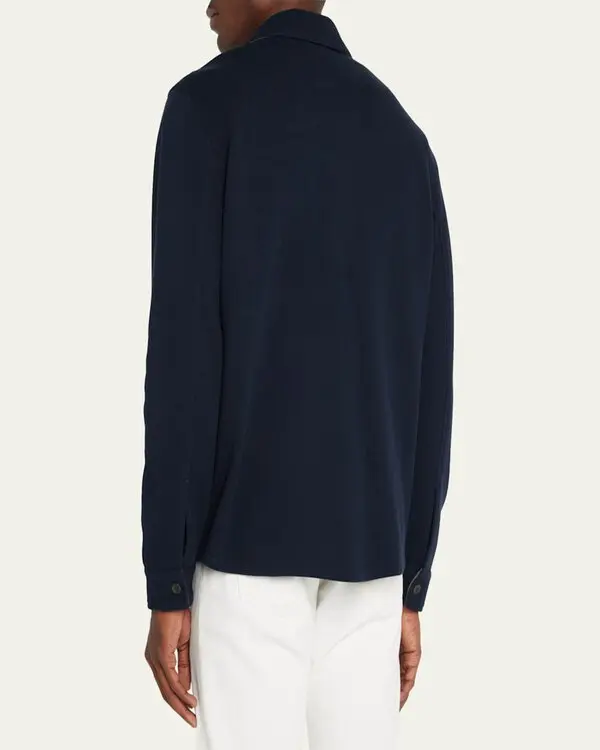 Vince Solid 4-pocket Shirt Jacket - Coastalmed H
