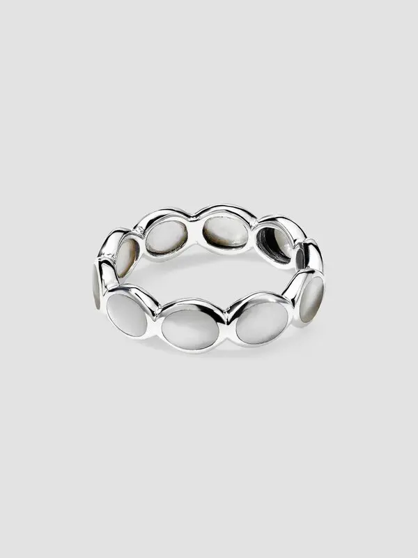 Ippolita Polished Rock Candy Sterling & Mother-of-pearl Oval Eternity Ring - Silver
