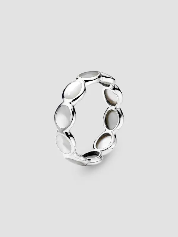 Ippolita Polished Rock Candy Sterling & Mother-of-pearl Oval Eternity Ring - Silver