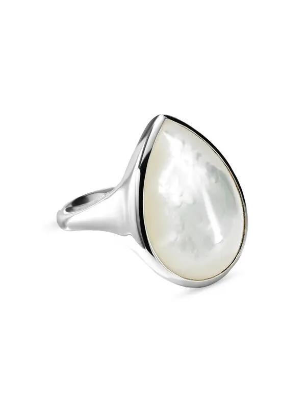 Ippolita Ondine Sterling & Mother-of-pearl Teardrop Ring - Silver