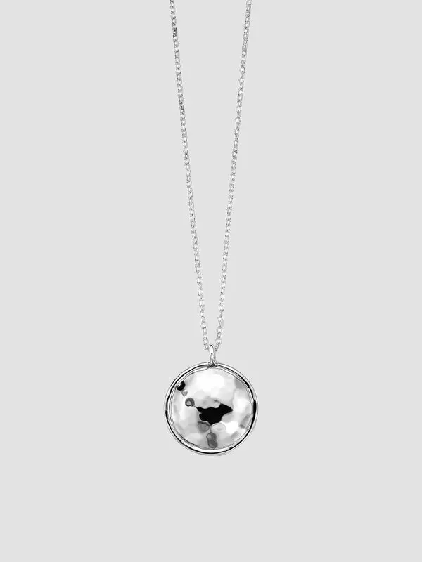 Ippolita Goddess Sterling Small Hammered Pendant Necklace