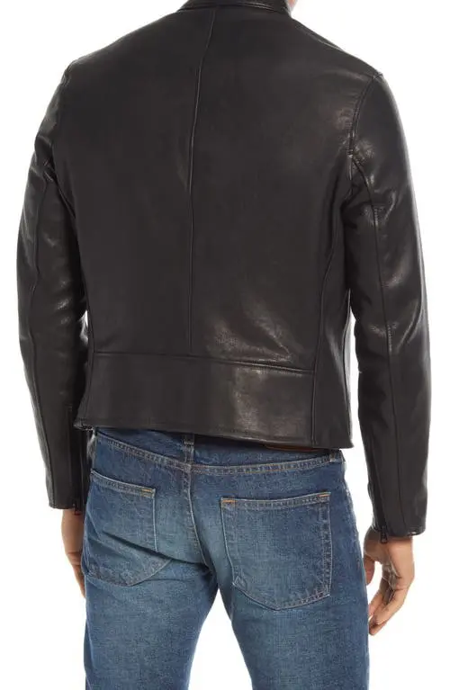 SCHOTT Leather Moto Jacket - Black