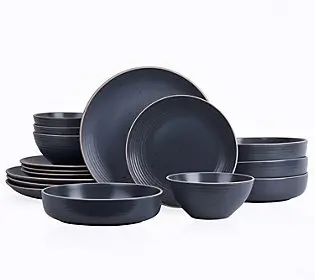 STONE + LAIN Lauren 16-piece Stoneware Dinnerwa Re Set - One-color