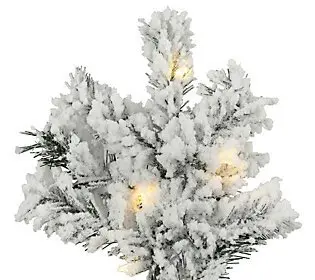 VICKERMAN 5.5' X 49' Flocked Alaskan Tree By