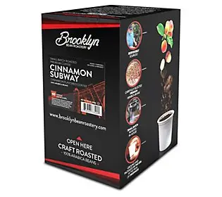 BROOKLYN BEAN ROASTERY Brooklyn Beans 40-count Cinnamon Subway Coffee Pods