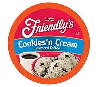 FRIENDLY'S 40-count Cookies & Cream Flavored Co Ffee Pods - One-color