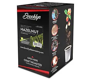 BROOKLYN BEAN ROASTERY Brooklyn Beans 40-count Hazelnut Coffee Pods