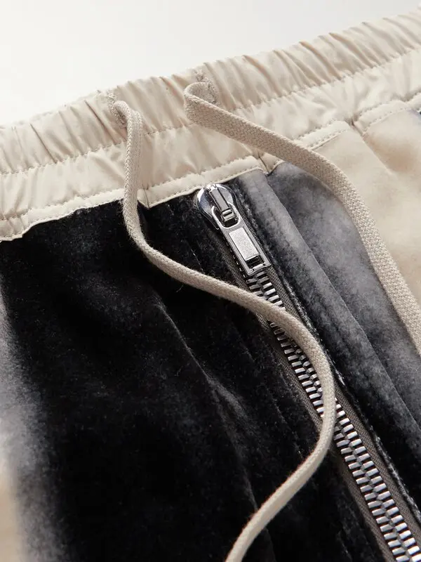 Rick Owens Geth Printed Velour Drawstring Trousers