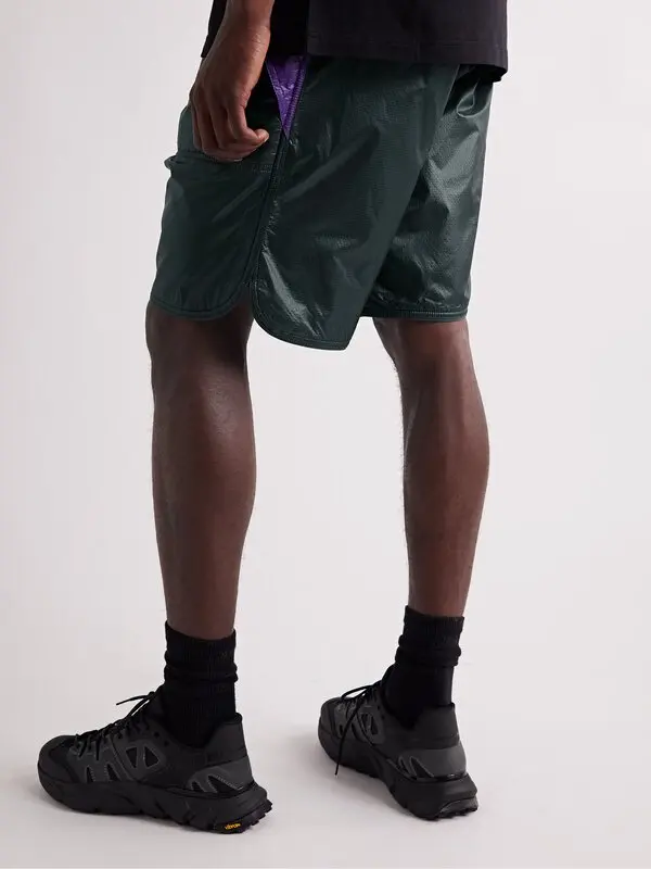 Moncler Straight-leg Colour-block Ripstop Drawstring Shorts