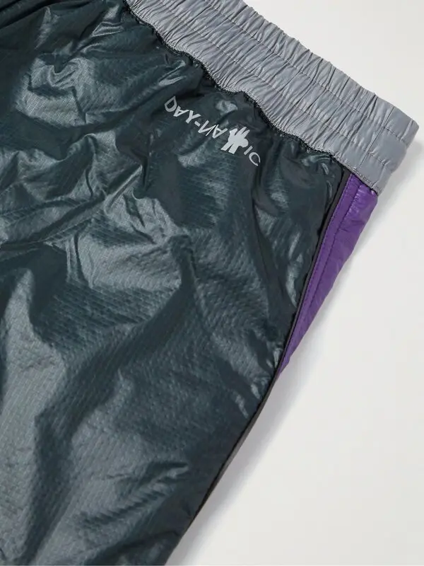Moncler Straight-leg Colour-block Ripstop Drawstring Shorts