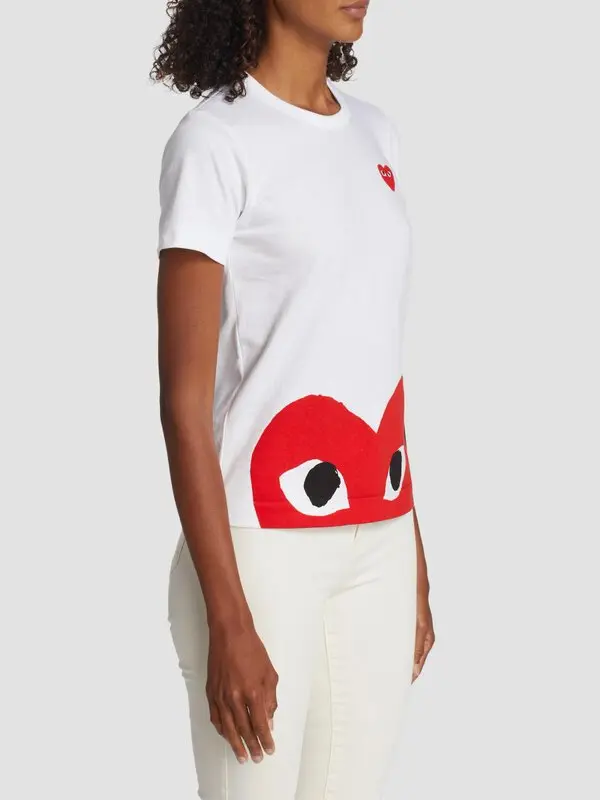 Play Comme Des Garcon Short-sleeve Heart-print T-shirt