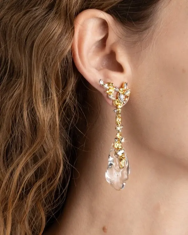 Alexis Bittar Dream Rain Post Drop Earrings - Gold