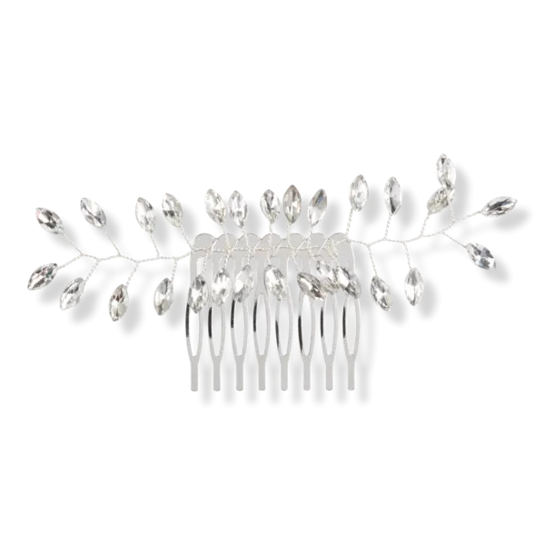 SCUNCI Rhinestone Hair Comb - One-color