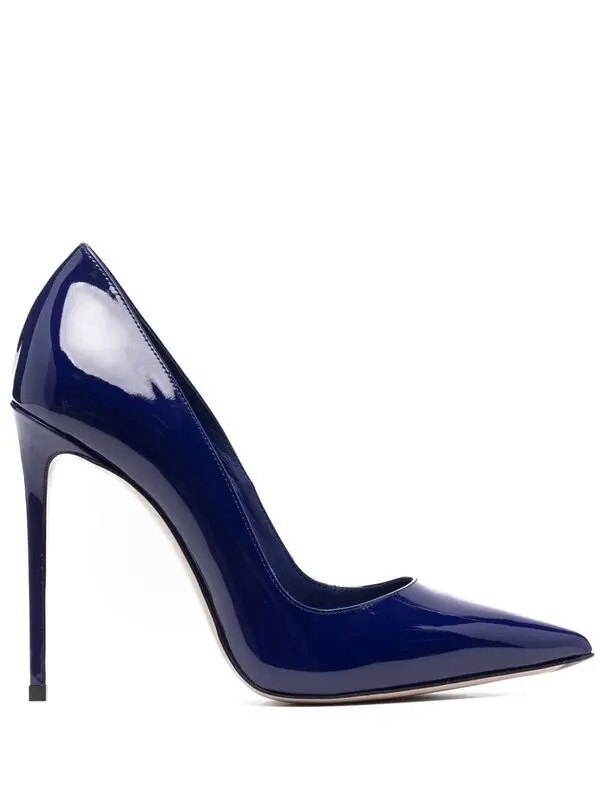 LE SILLA 125mm Patent Leather Pumps - Blue