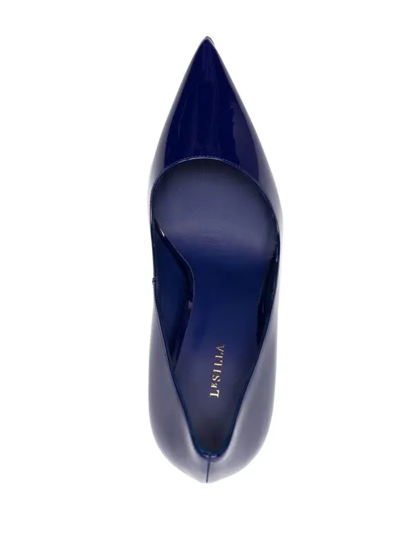 LE SILLA 125mm Patent Leather Pumps - Blue