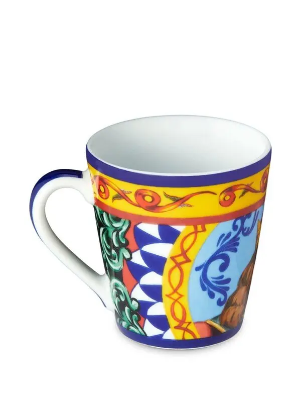 Dolce & Gabbana Archive-print Porcelain Mug - White