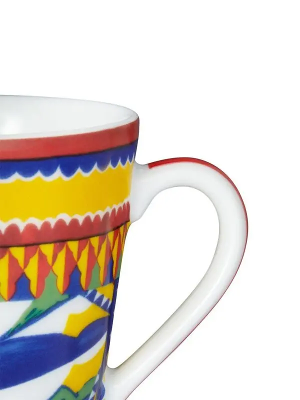 Dolce & Gabbana Carretto Siciliano Porcelain Mug - White