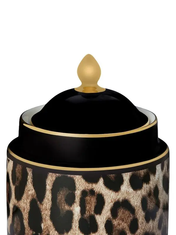 Dolce & Gabbana Leopard-print Porcelain Sugar Bowl