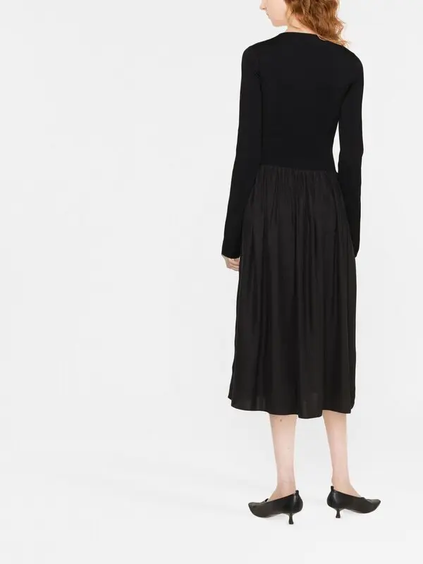 Stella McCartney Panelled Midi Dress - Black