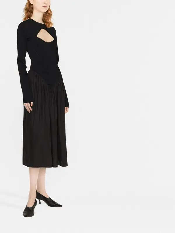 Stella McCartney Panelled Midi Dress - Black