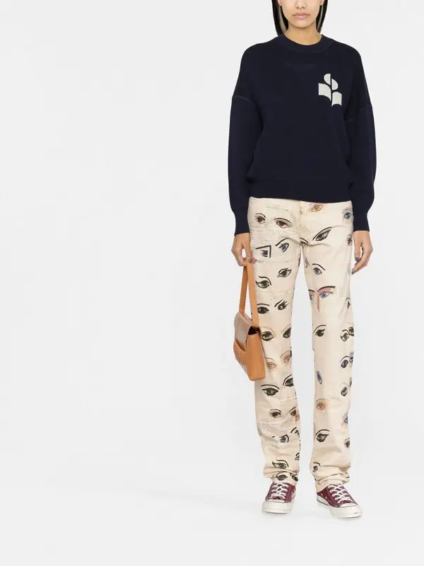 MARANT ETOILE Atlee Intarsia-knit Jumper