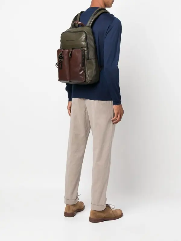 PIQUADRO Logo-plaque Detail Backpack