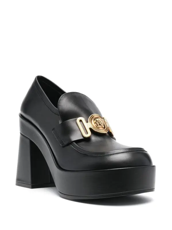 Versace Medusa-head Leather Loafers